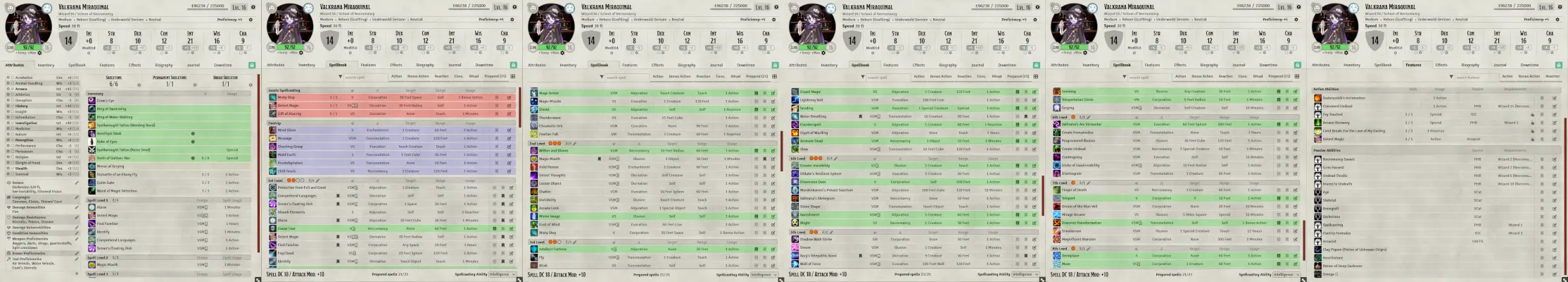 Valkrana, an awkward skeletal necromancer.